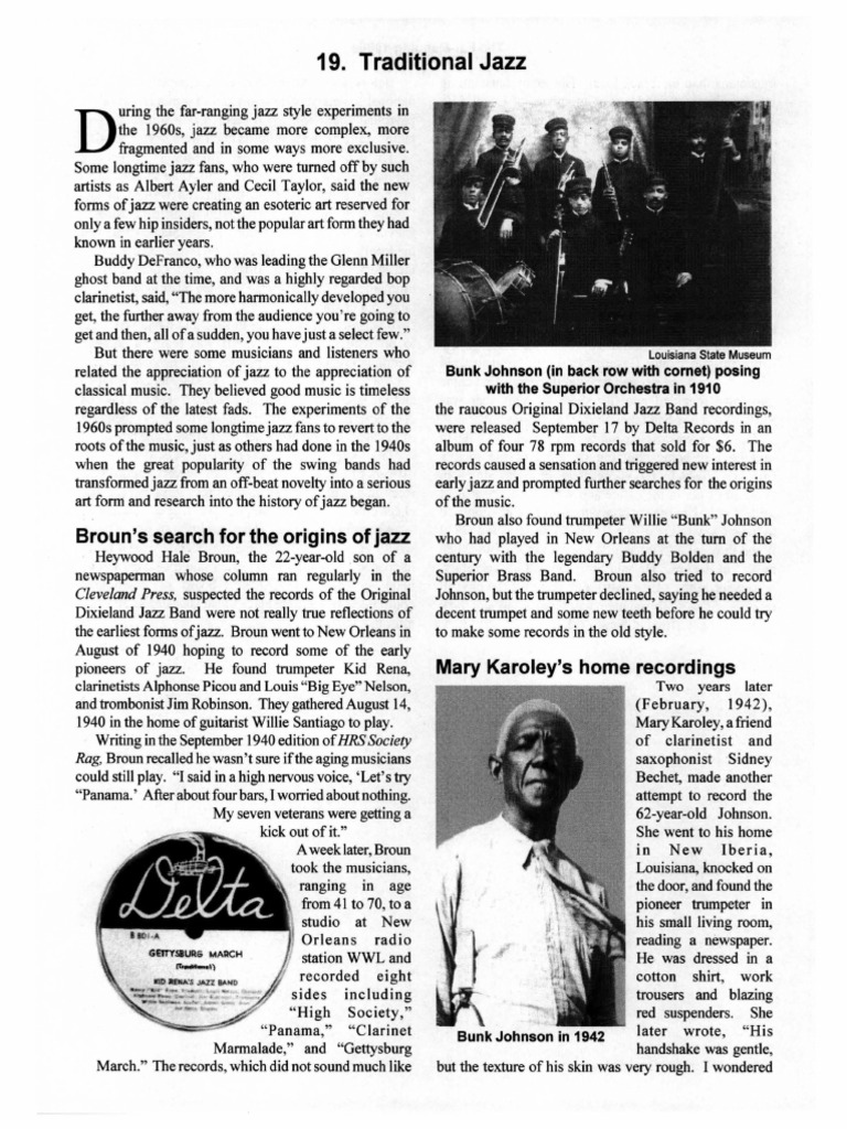 Jazz History | PDF | Jazz | American Popular Music