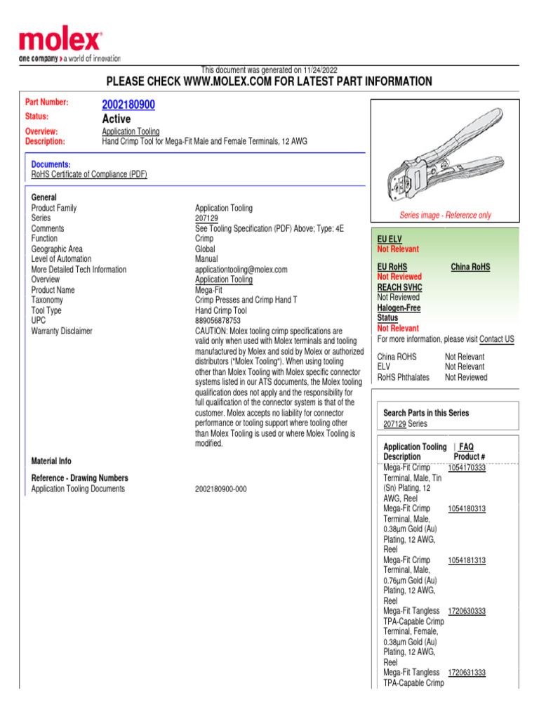 Application Toolin | PDF | Electrical Connector