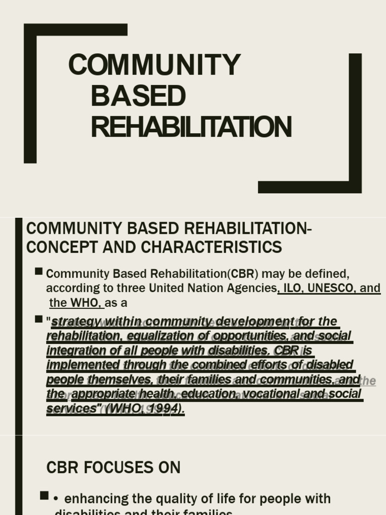Models of Rehabilitation | PDF