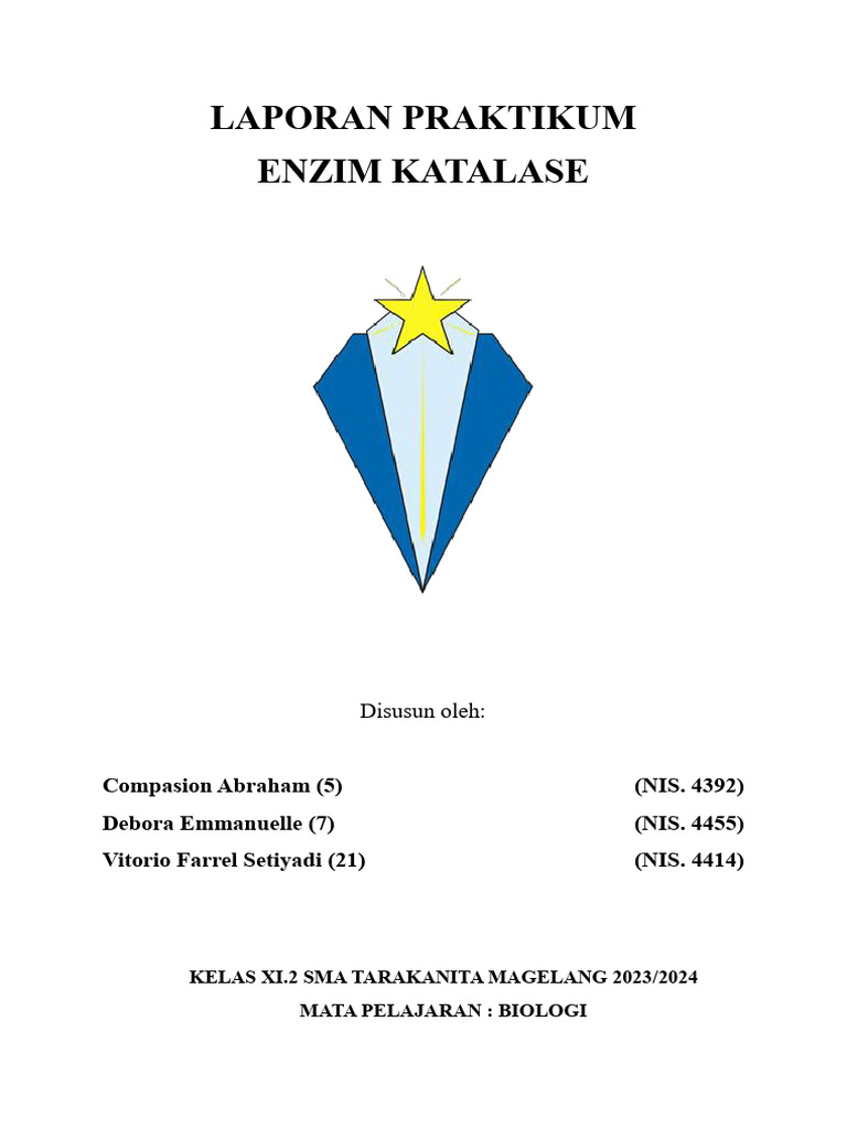 Laporan Praktikum Enzim Katalase | PDF