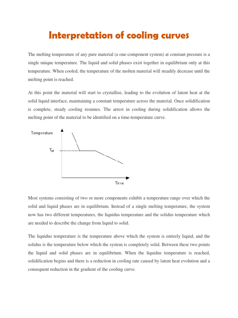 Interpretation of Cooling Curves | PDF