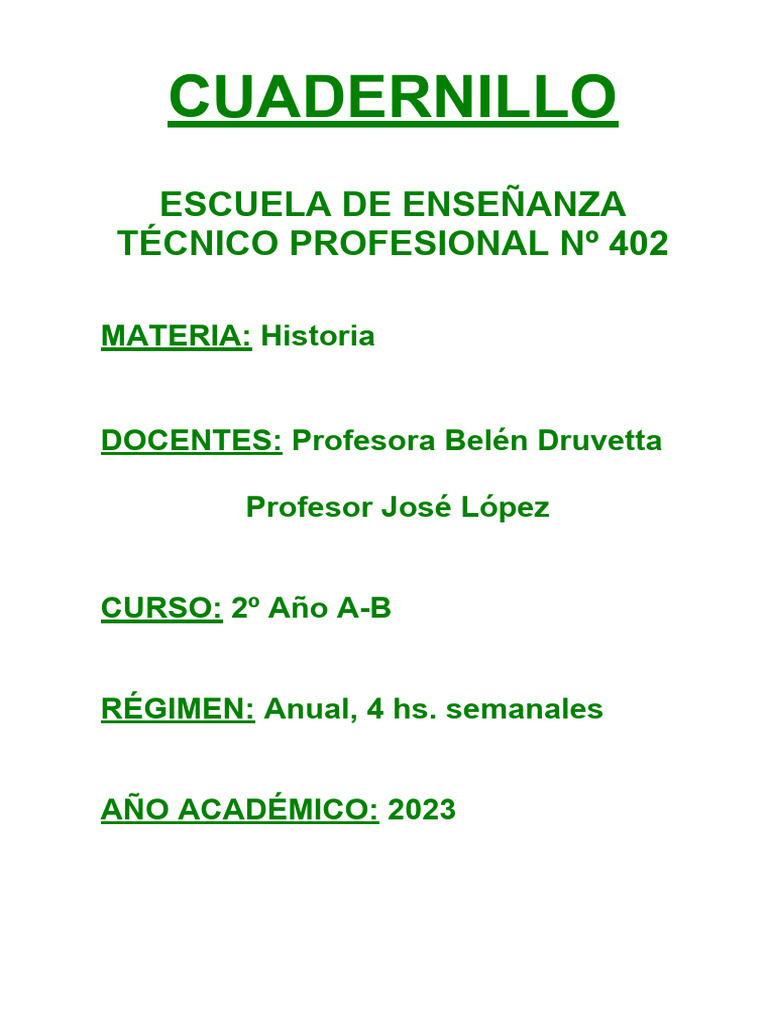 Cuadernillo Historia 2º A B 2023 1 Parte Pdf Arte Roquero