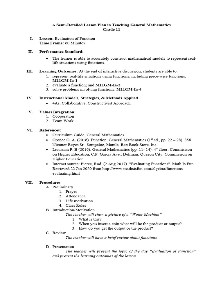 Cot 2 Lesson Plan | PDF