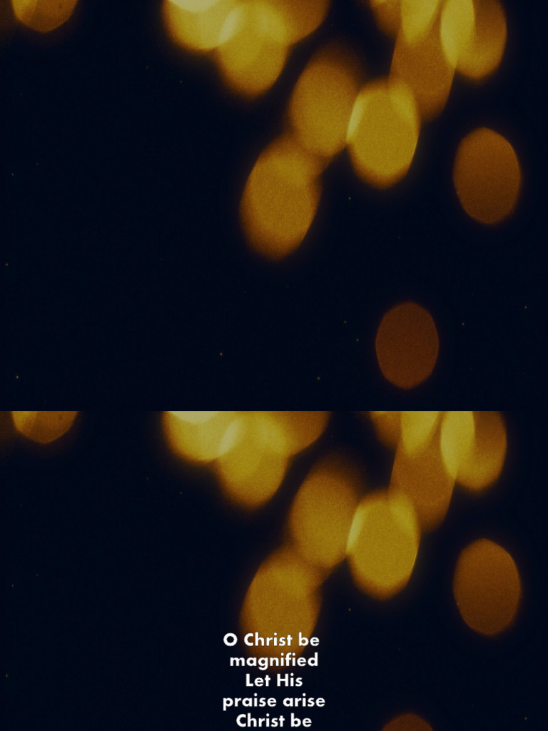 Christ Be Magnified Lyrics | PDF | Philosophy | Poetry