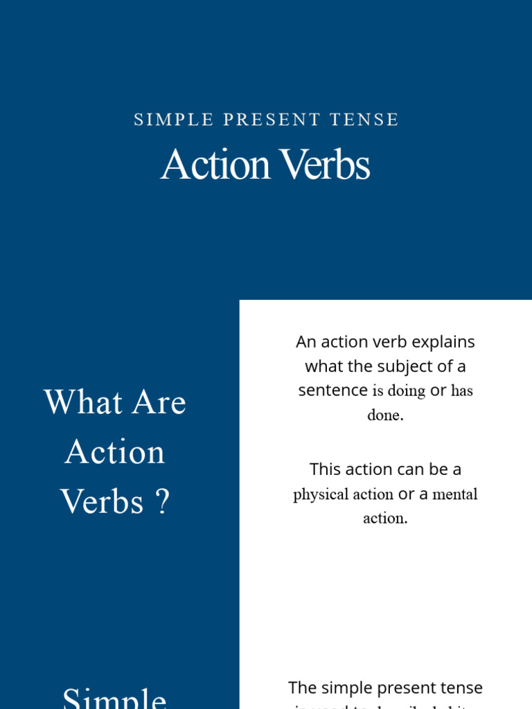 Simple Present Tense PowerPoint | PDF