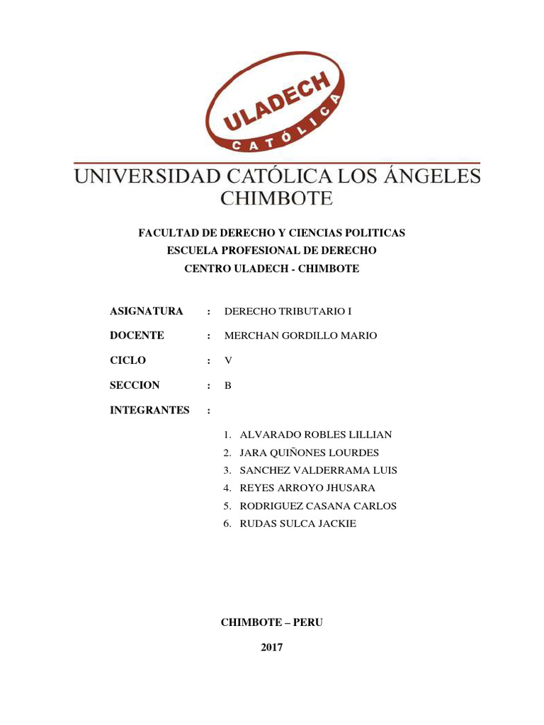 Elementos Esenciales del Tributo | PDF | Impuestos | Contribuyente