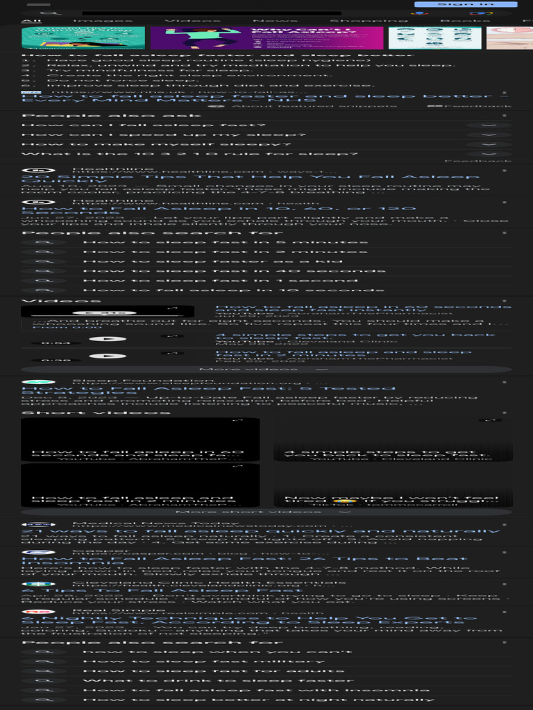 How To Sleep Faster - Google Search | PDF | Sleep | Relaxation (Psychology)