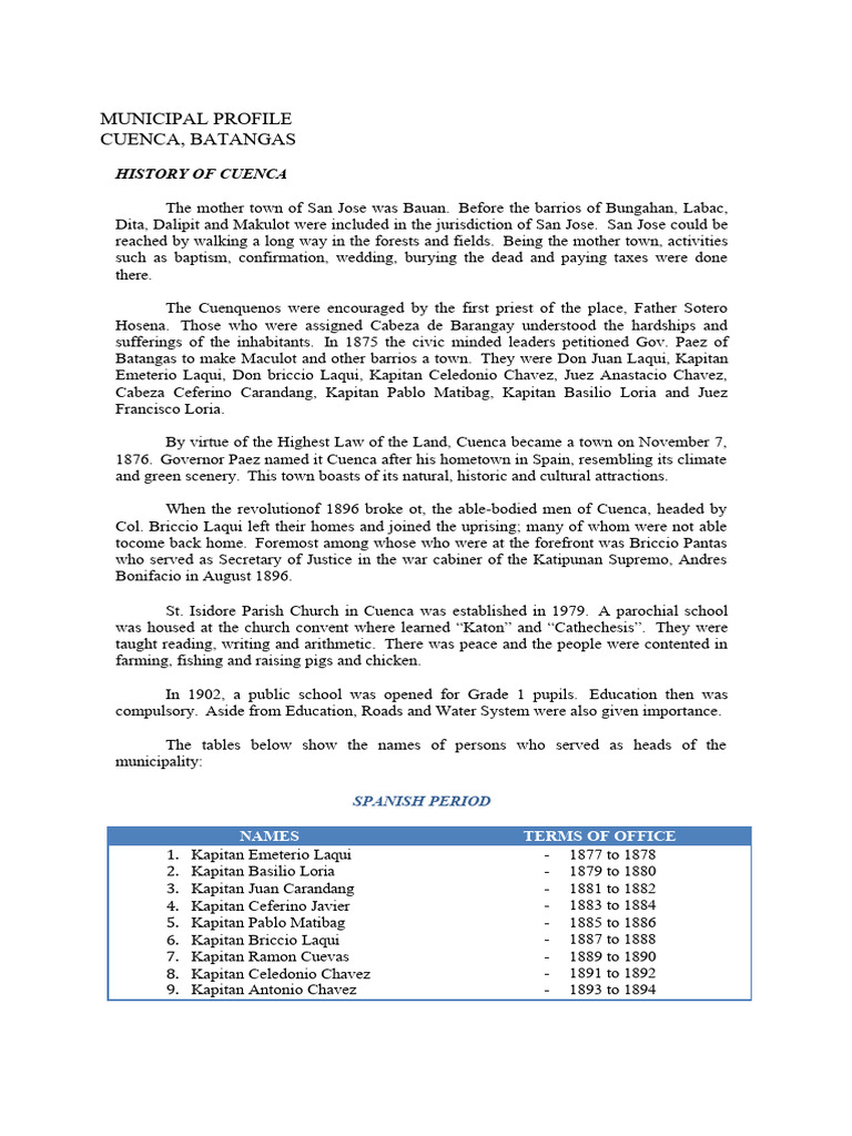 ELA 2023 Profile Mun | PDF