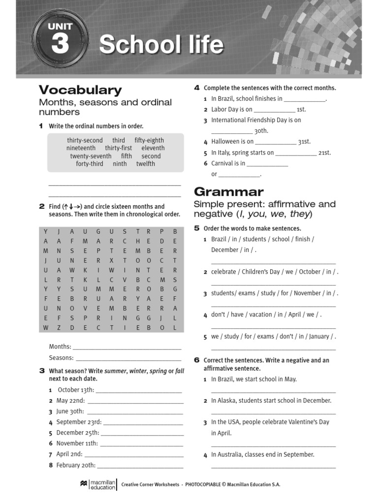 T1 Fast Finishers Unit 2 - School Life | PDF | Television Series Created | The Simpsons