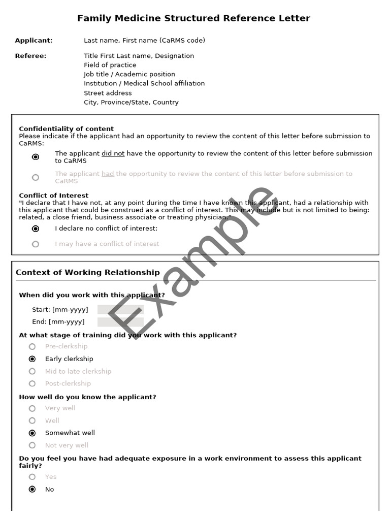 Sample FM Structured Reference Letter CMG | PDF