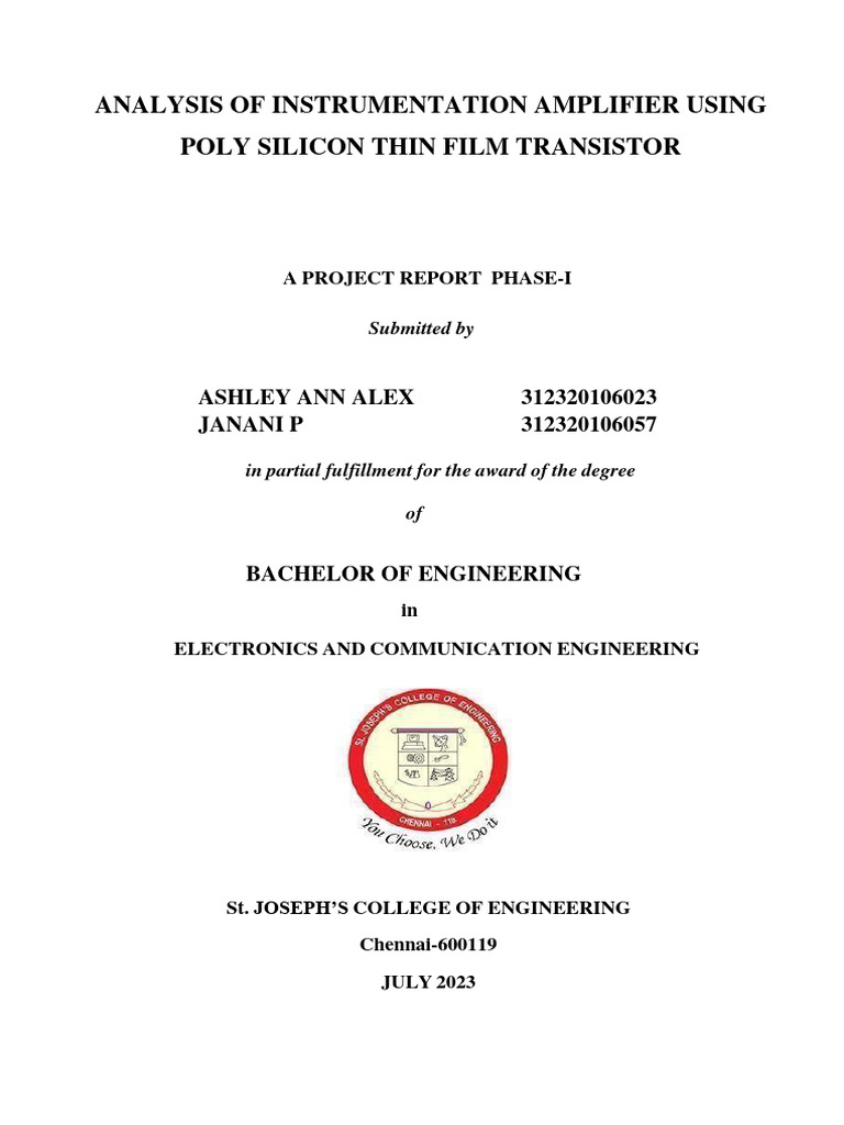 Ash Jan Phase 1 Final | PDF | Field Effect Transistor | Mosfet