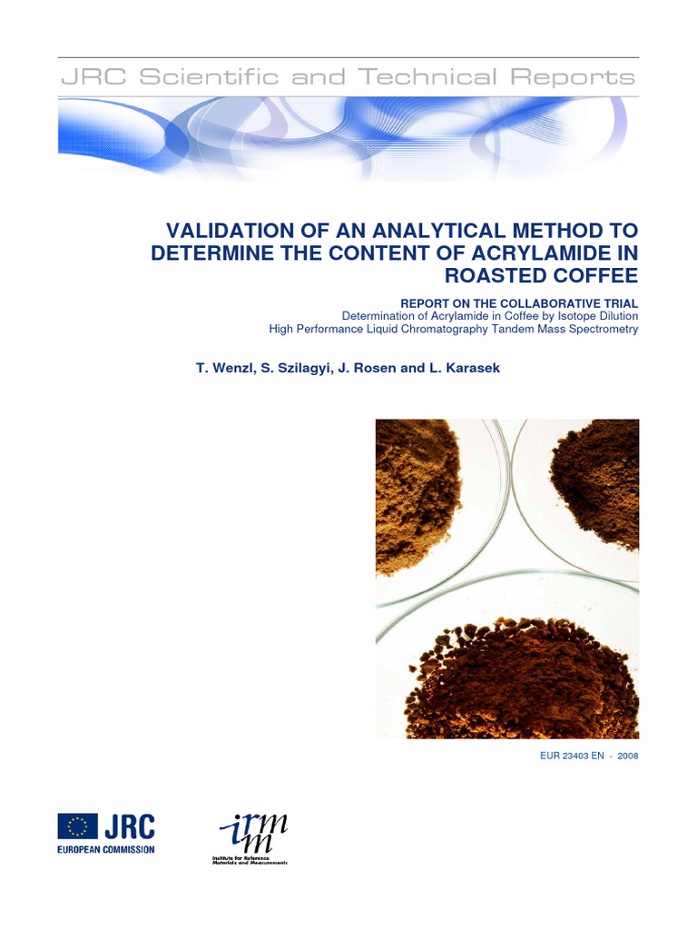 Eur 23403 en - Aa - Coffee - Validation Study - Final Report | PDF