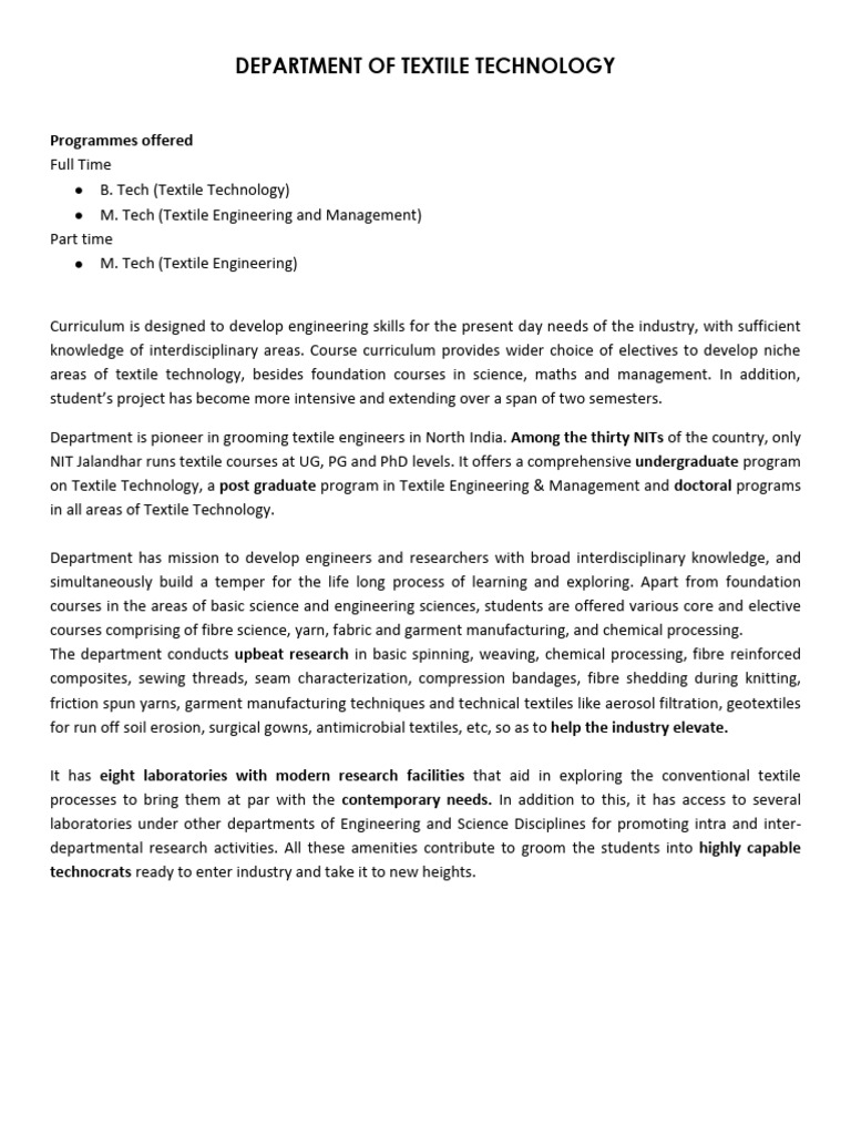 Textile Technology | PDF | Textiles | Textile Manufacturing