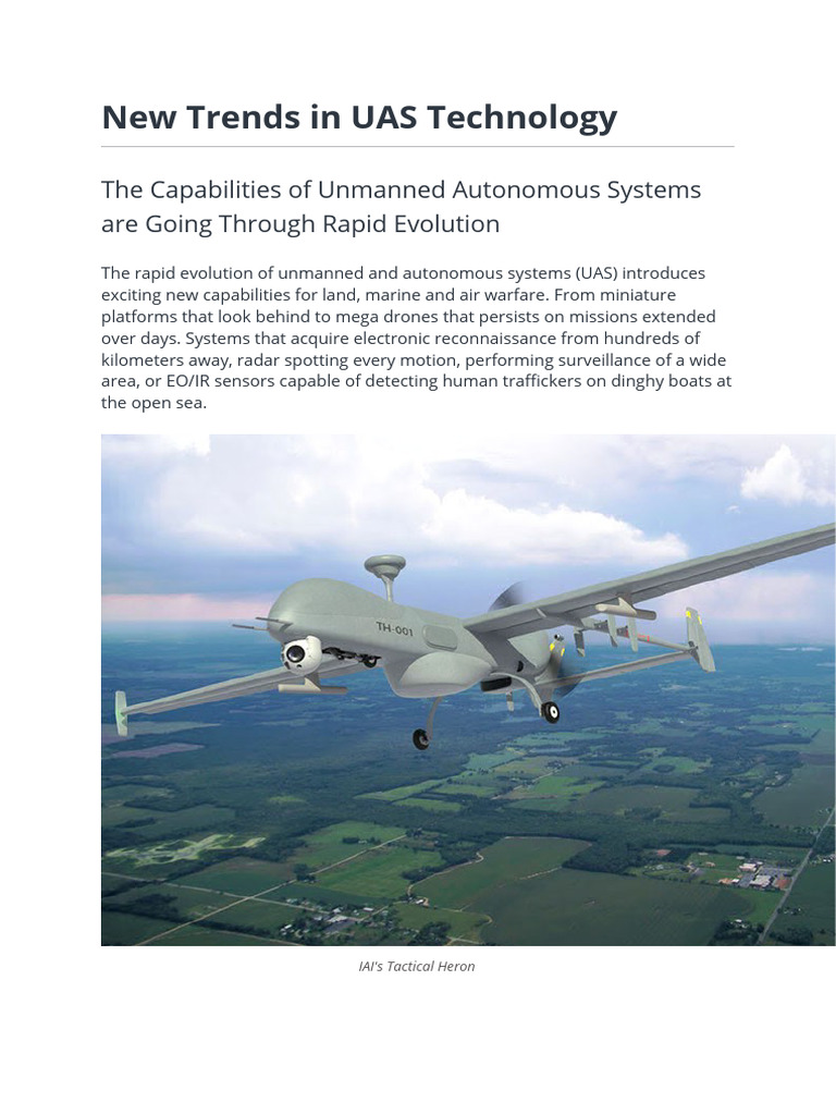New Trends in Uas Tech | PDF