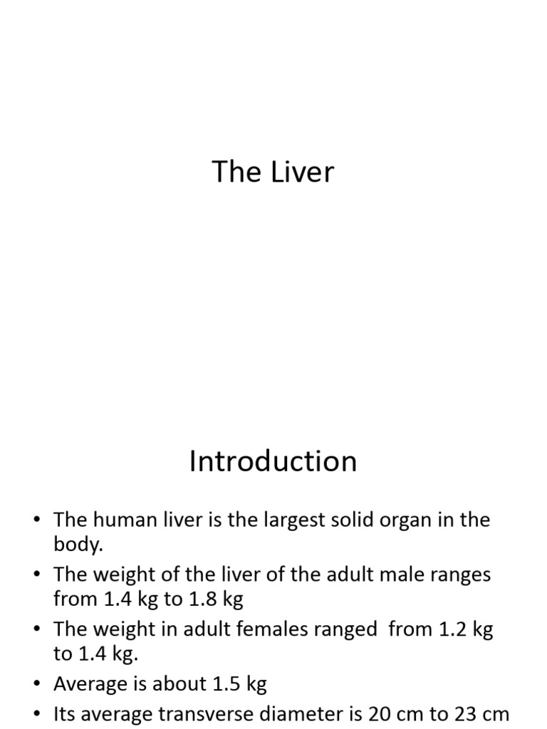 10 The Liver | PDF | Liver | Organ (Anatomy)