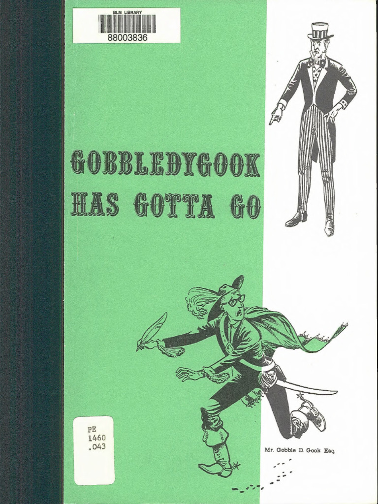 Livro Gobbledygook Has Gotta Go | PDF | Mind | English Language