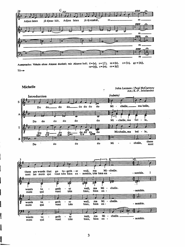 Michele Sheet | PDF