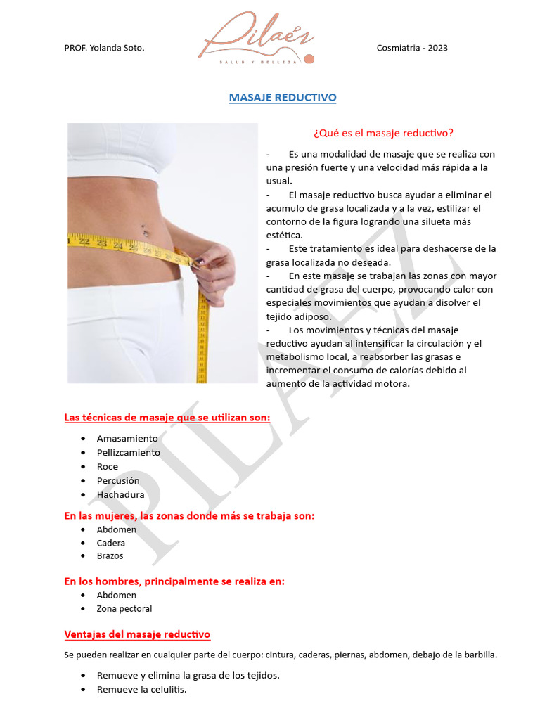Separata | PDF | Masaje | Tejido adiposo
