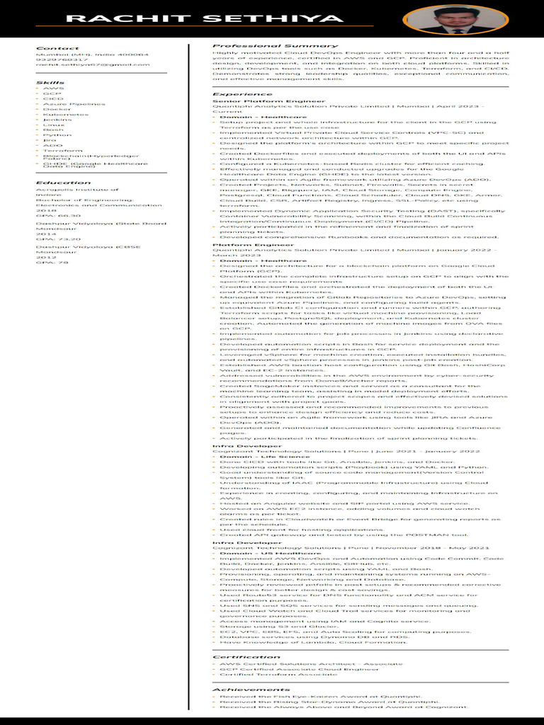 Sample CV | PDF