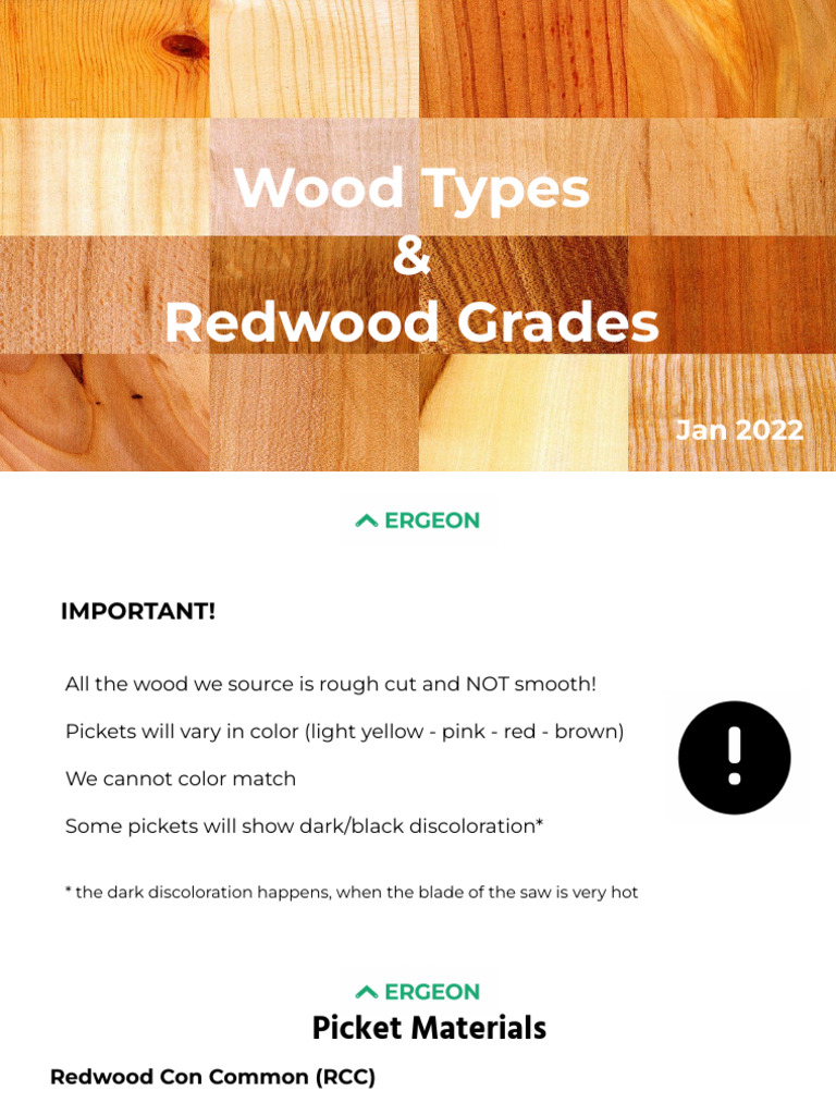 Wood Types & Redwood Grades | Download Free PDF | Wood | Building Materials