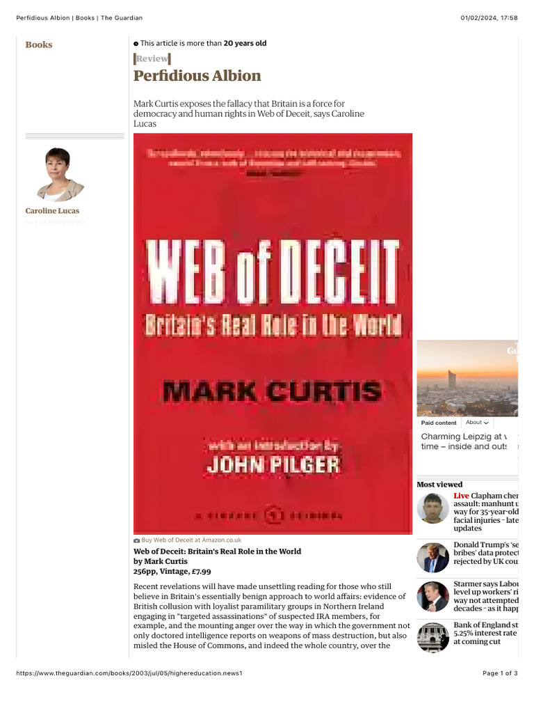 Perfidious Albion - Books - The Guardian | PDF