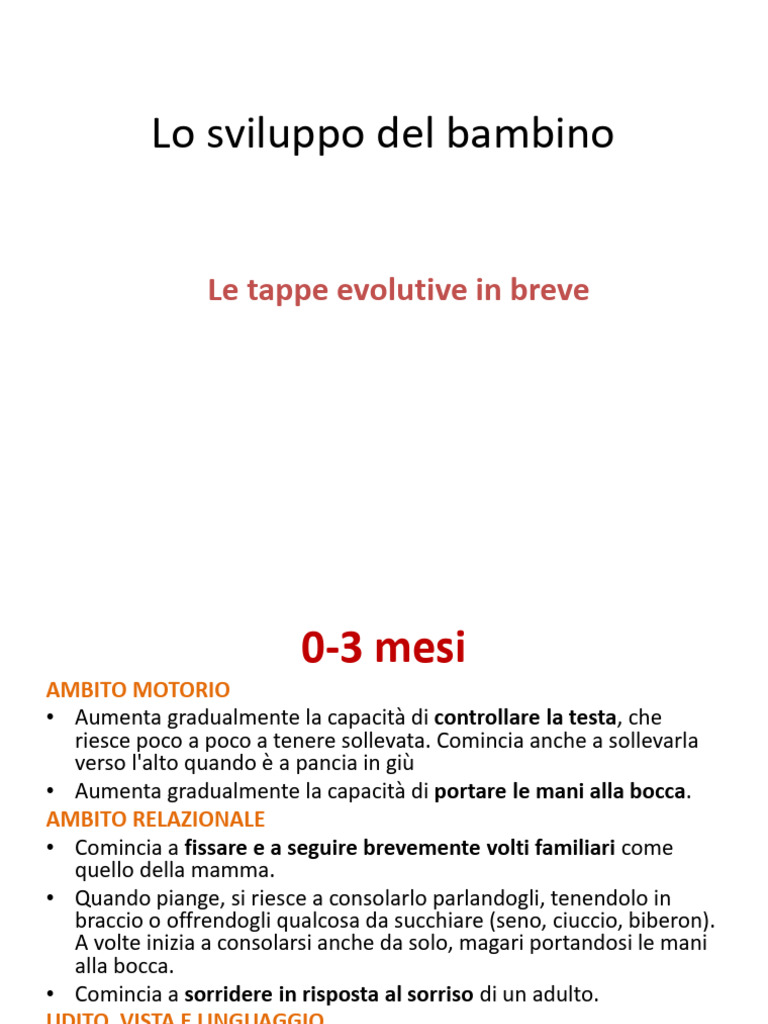 Tappe Evolutive | PDF