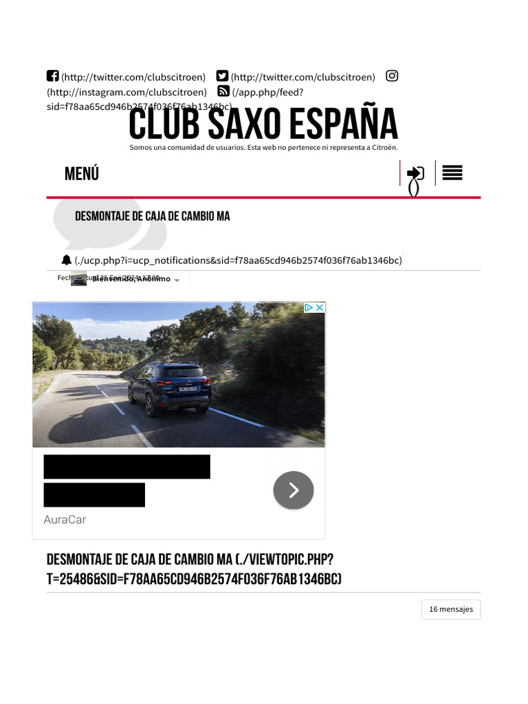 Desmontaje de Caja de Cambio MA - Club Citroën Saxo | PDF | Tornillo | Física Aplicada e ...