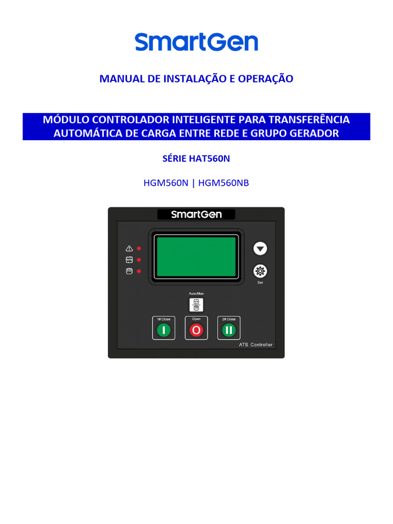 Manual Série HAT560N - Rev. 00 - SmartGen Do Brasil | PDF | Rede de computadores | Corrente ...