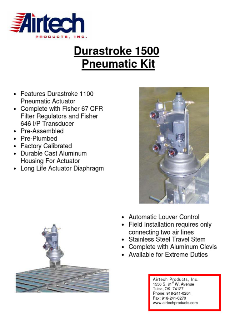 Durastroke 1500 Pneumatic Kit | PDF