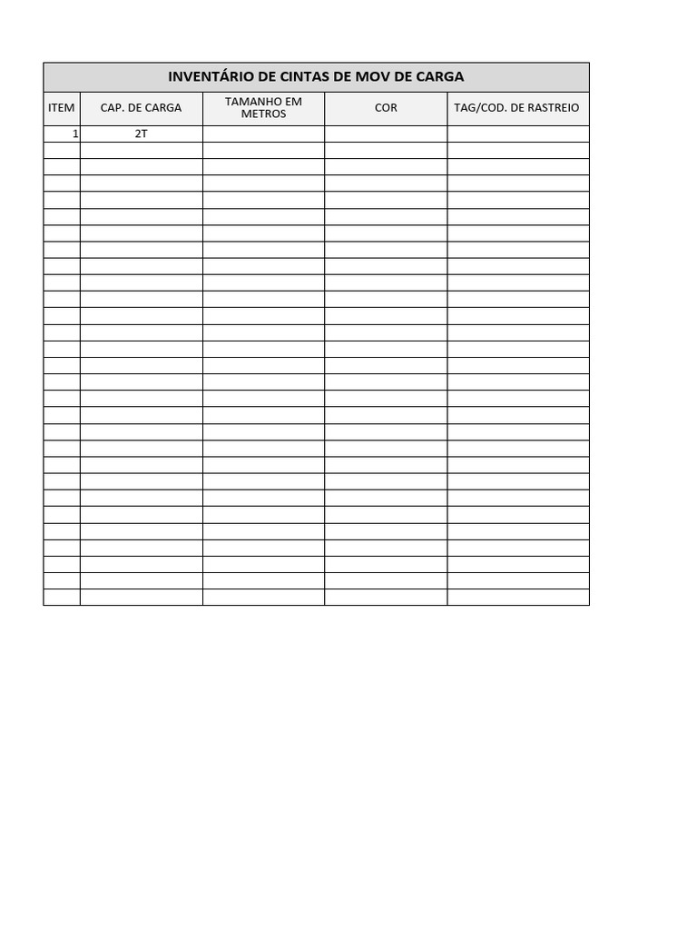 Inventario de Cinta | PDF