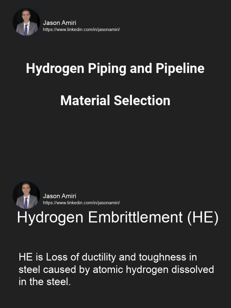Hydrogen Piping Pipeline Material Selection | Download Free PDF | Steel ...