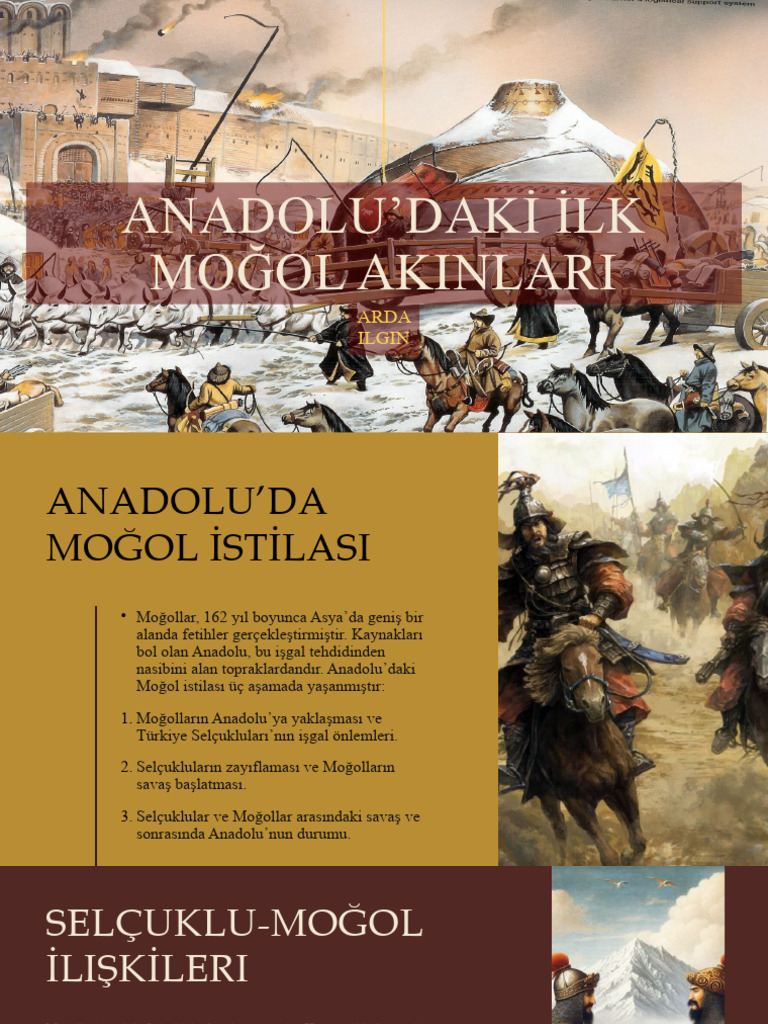 Anadolu'daki̇ İlk Moğol Akinlari | PDF