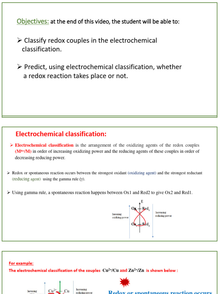 Oxidation-Reduction p3 | PDF | Teaching Methods & Materials | Science ...
