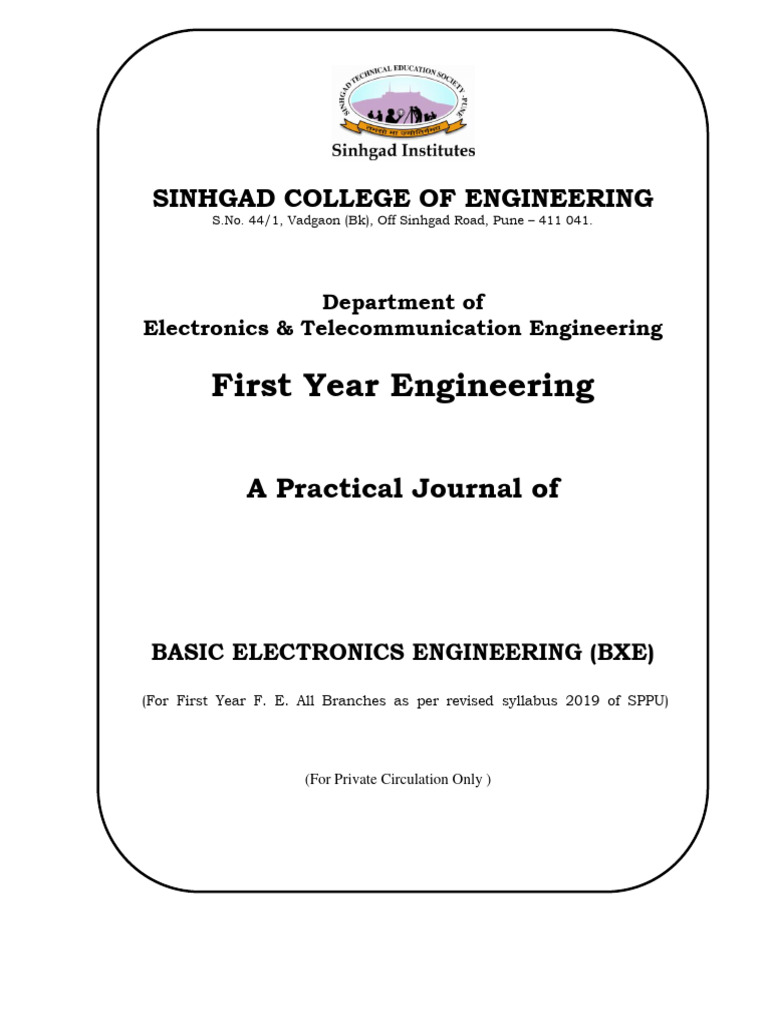 Basic Electronics Engineering Journal | PDF | Capacitor | Operational ...