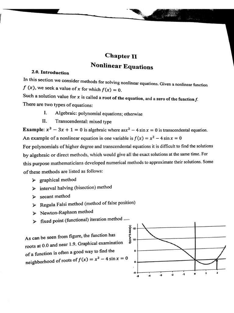 Chapter 2 Nonlinear | PDF