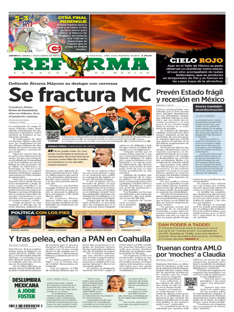 Reforma - 11 01 2024 | PDF