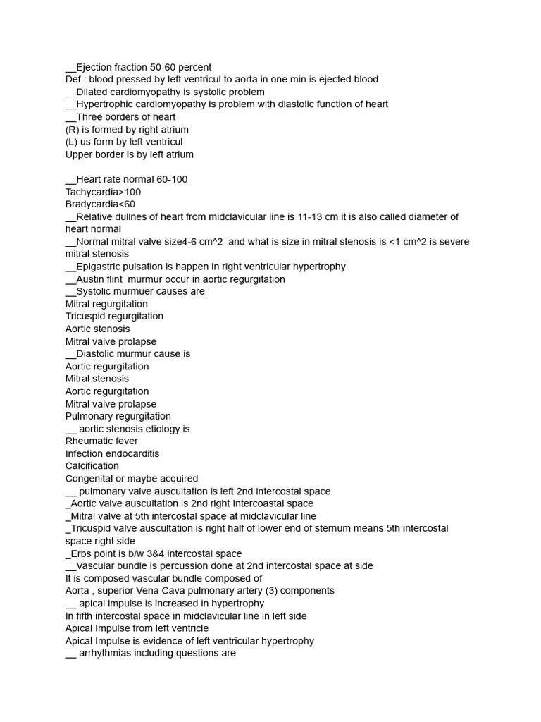 Cardio | Download Free PDF | Diastole | Ventricle (Heart)