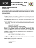 JOB APPLICATION Class 12 | PDF | Résumé