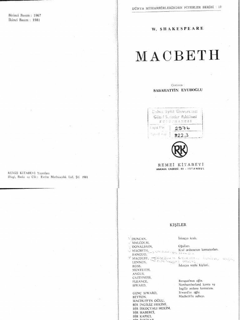 Macbeth William Shakespeare | PDF