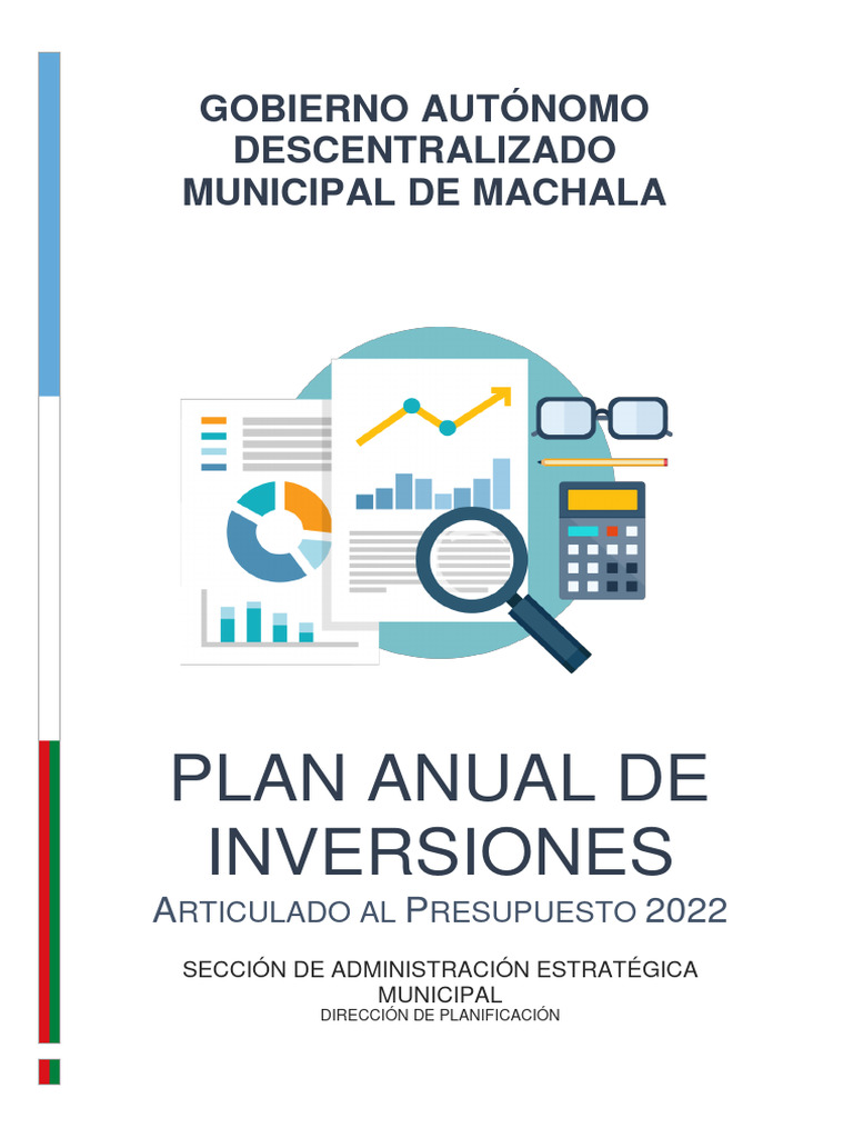 Plan Operativo Anual de Inversiones 2022 Alineado Al Pdot 2030 | PDF