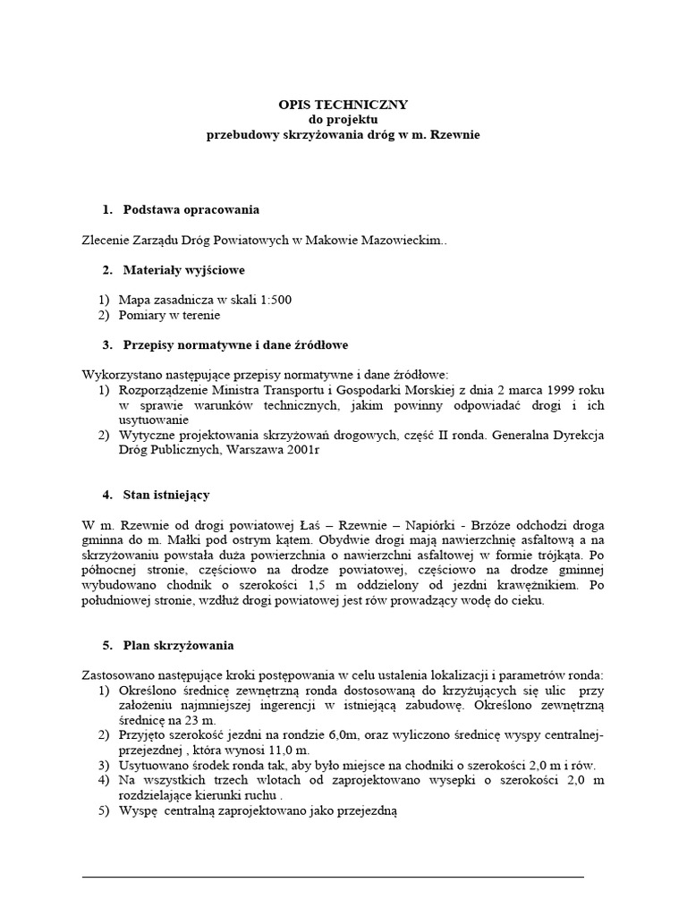 1 Opis Techniczny | PDF