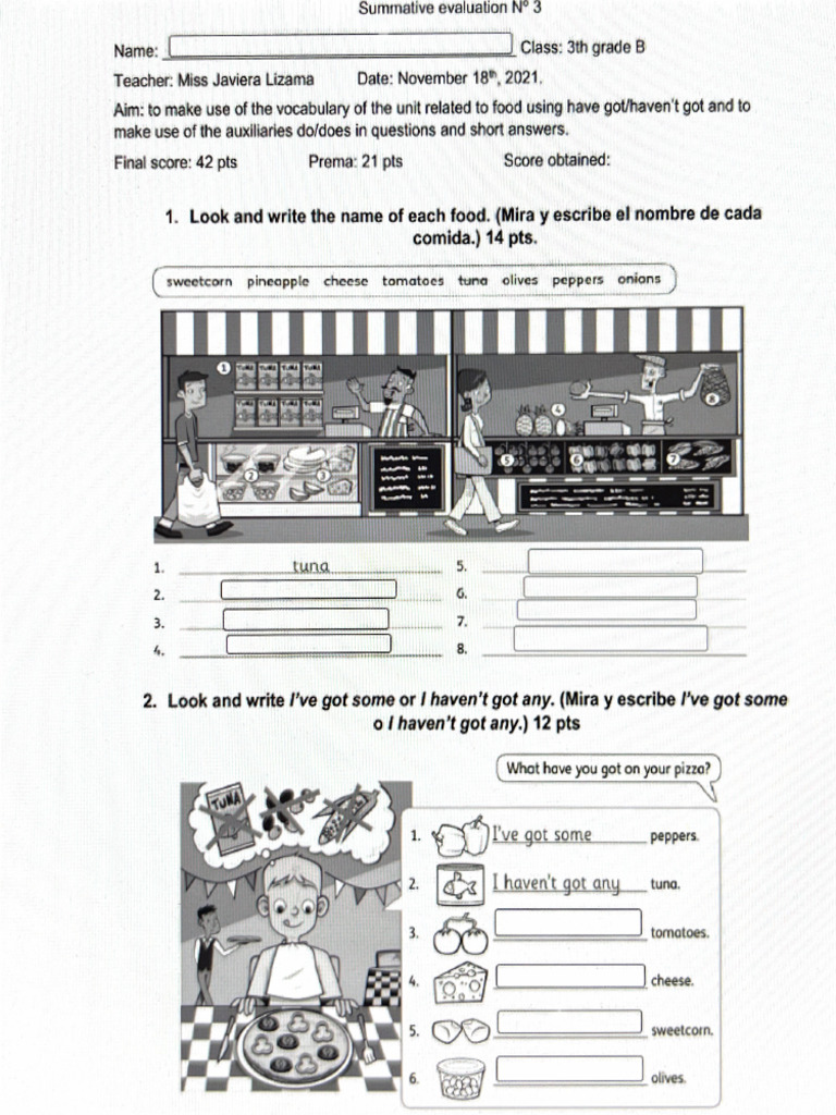 All About Us 3 Unit 3 Test | PDF
