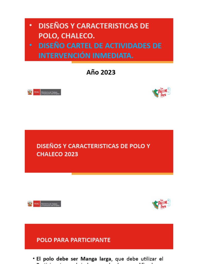 Diseño de Polo, Chaleco y Cartel-2023 | PDF