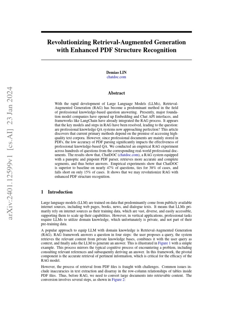 Revolutionizing Retrieval-Augmented Generation With Enhanced PDF ...