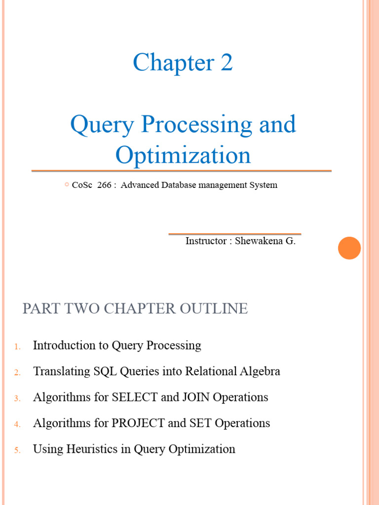 ADMS - Chapter Two | PDF