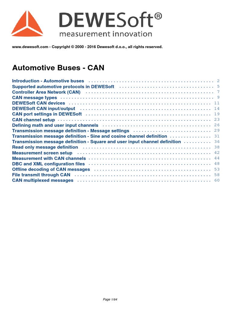 Automotive Buses - CAN | PDF
