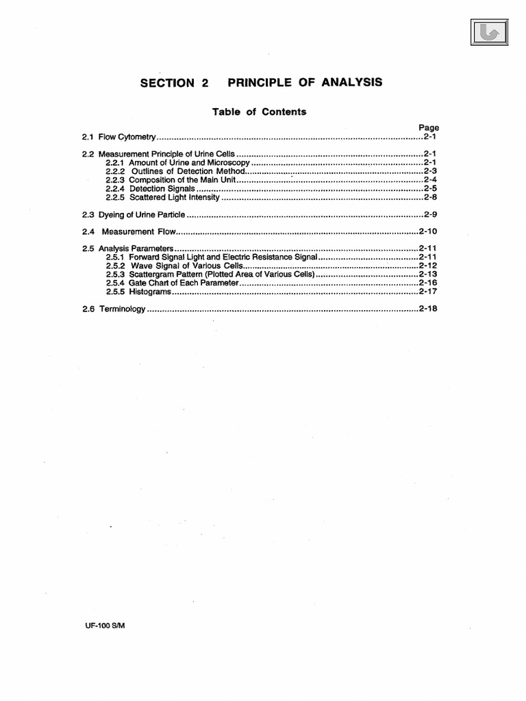 UF100 2 Principle of Ana | PDF