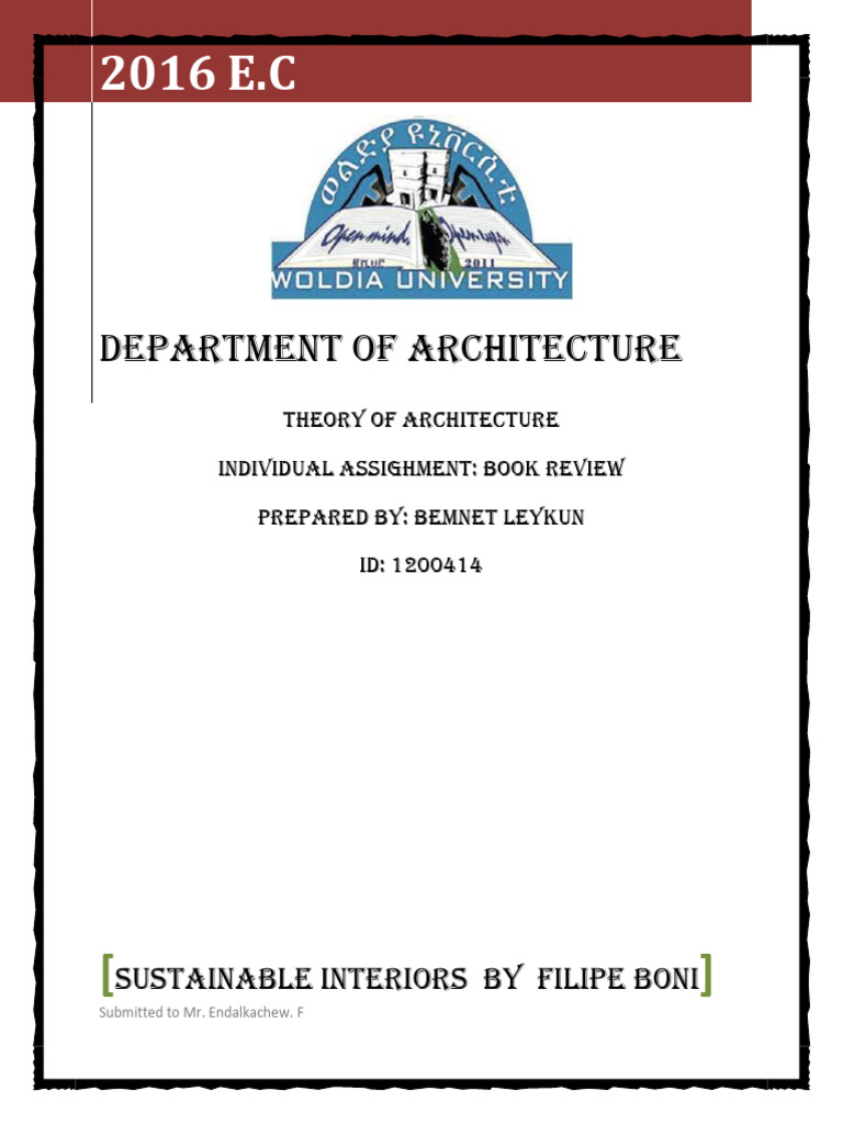 Bemnet TOA Book Review | PDF | Efficient Energy Use | Lighting