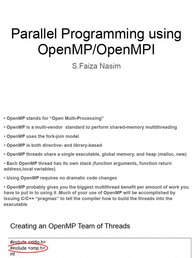 Parallel Programming Using OpenMPI | PDF Parallel Programming Using OpenMPI | PDF