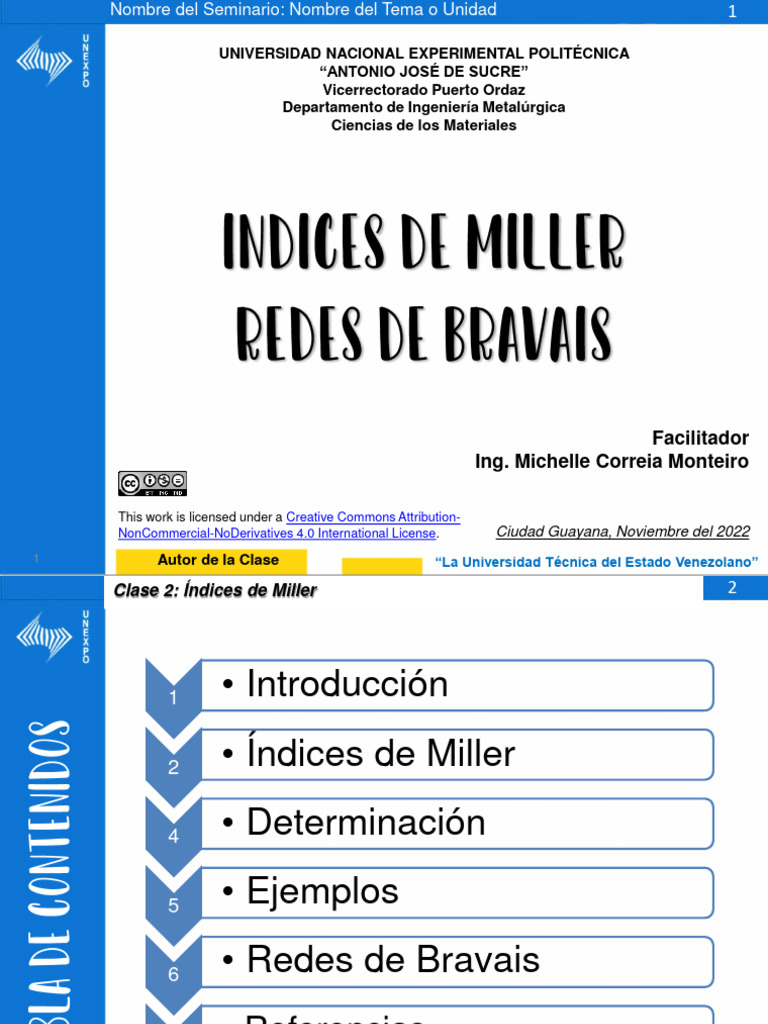 Clase 2. Indices de Miller | PDF
